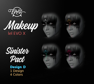 Second Life Marketplace - Feroz - MAKEUP - lel EVO X - Sinister Pact - Design D